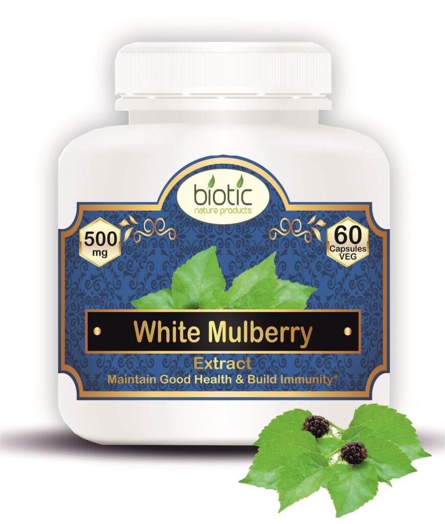 White Mulberry Leaf Extract 500mg Capsules ( Morus alba ) / सफेद शहतूत ...