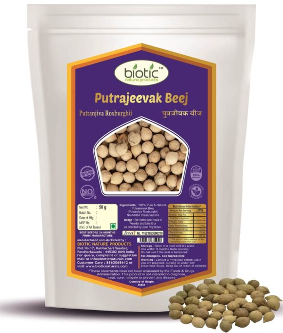 Buy Biotic Putrajeevak Beej Online | Putrajivak Seed | Herbs for Female ...