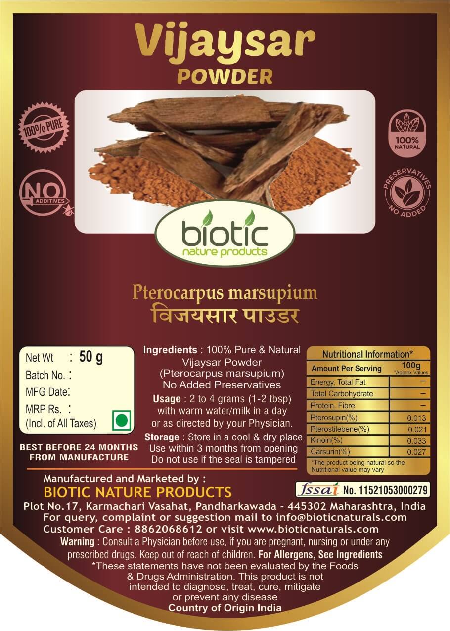 Vijaysar, Neem Leaf, Jamun Seed and Karela Powder for Diabetes - 200 ...